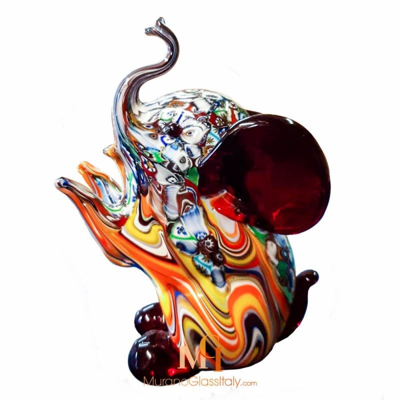 Elephant en Verre de Murano | Boutique en Ligne Murano