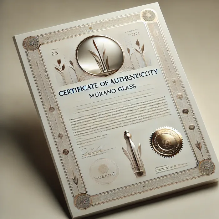 Certificate of Authenticity for Artwork | Murano Glass Authentication