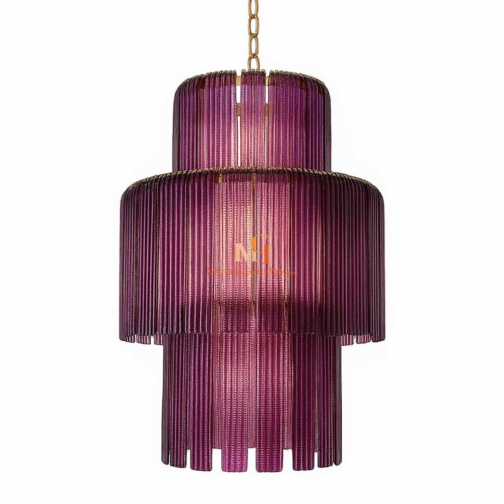 Purple Murano Chandelier – Handmade | MuranoGlassItaly®
