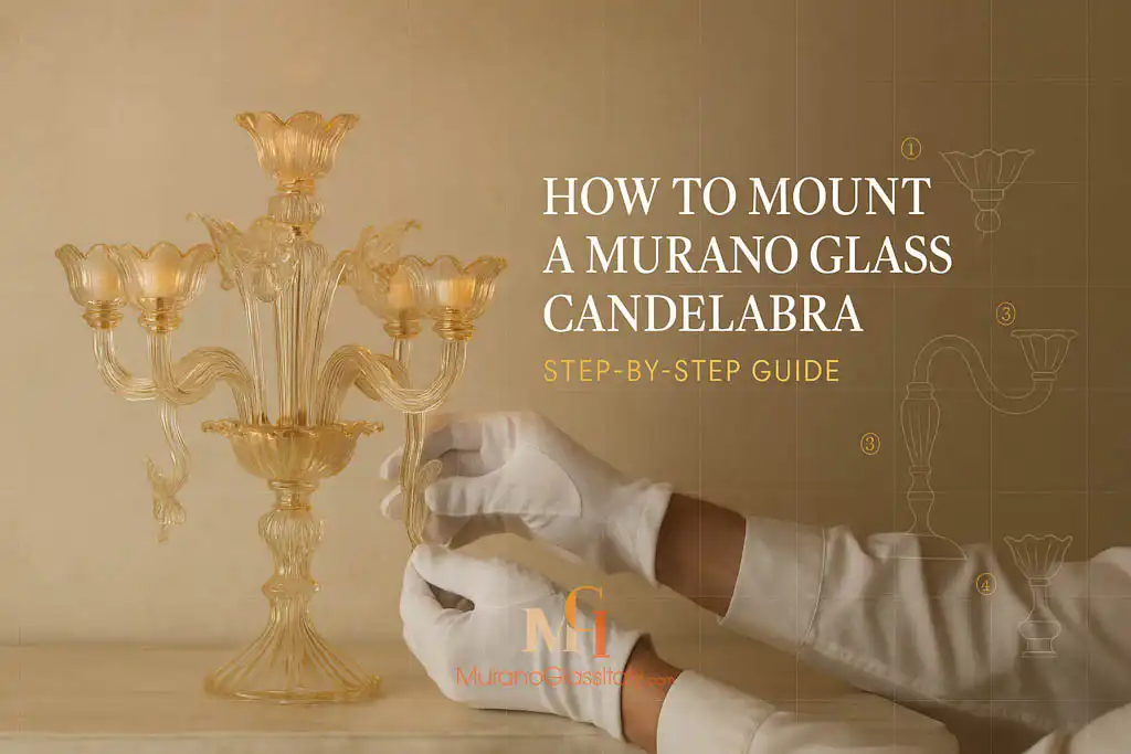 Comment Monter un Candélabre en Verre de Murano – Guide